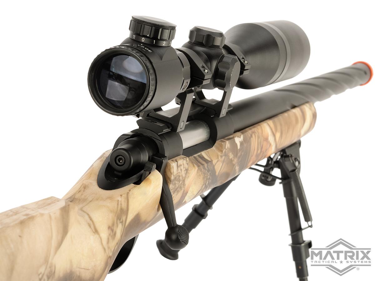 Snow Wolf US Army Style M24 Airsoft Bolt Action Scout Sniper Rifle w ...