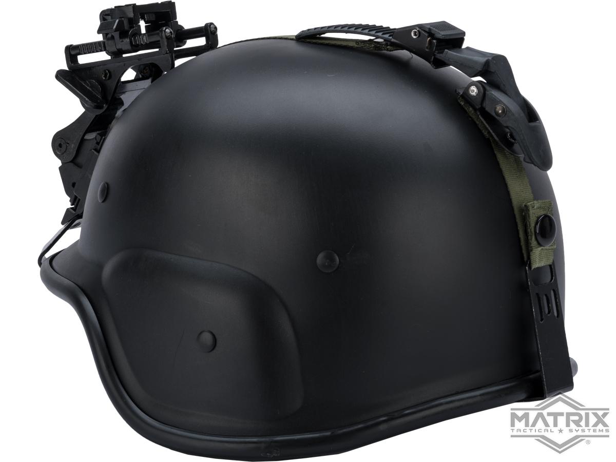 Matrix M88 Style Airsoft Helmet with Night Vision Mount (Color: Black ...