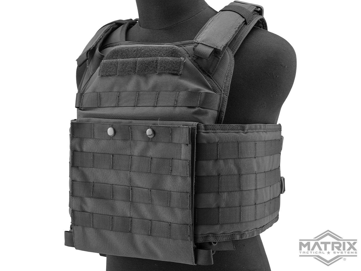 Matrix "Eradicator" Assault Plate Carrier (Color: Black), Tactical Gear ...