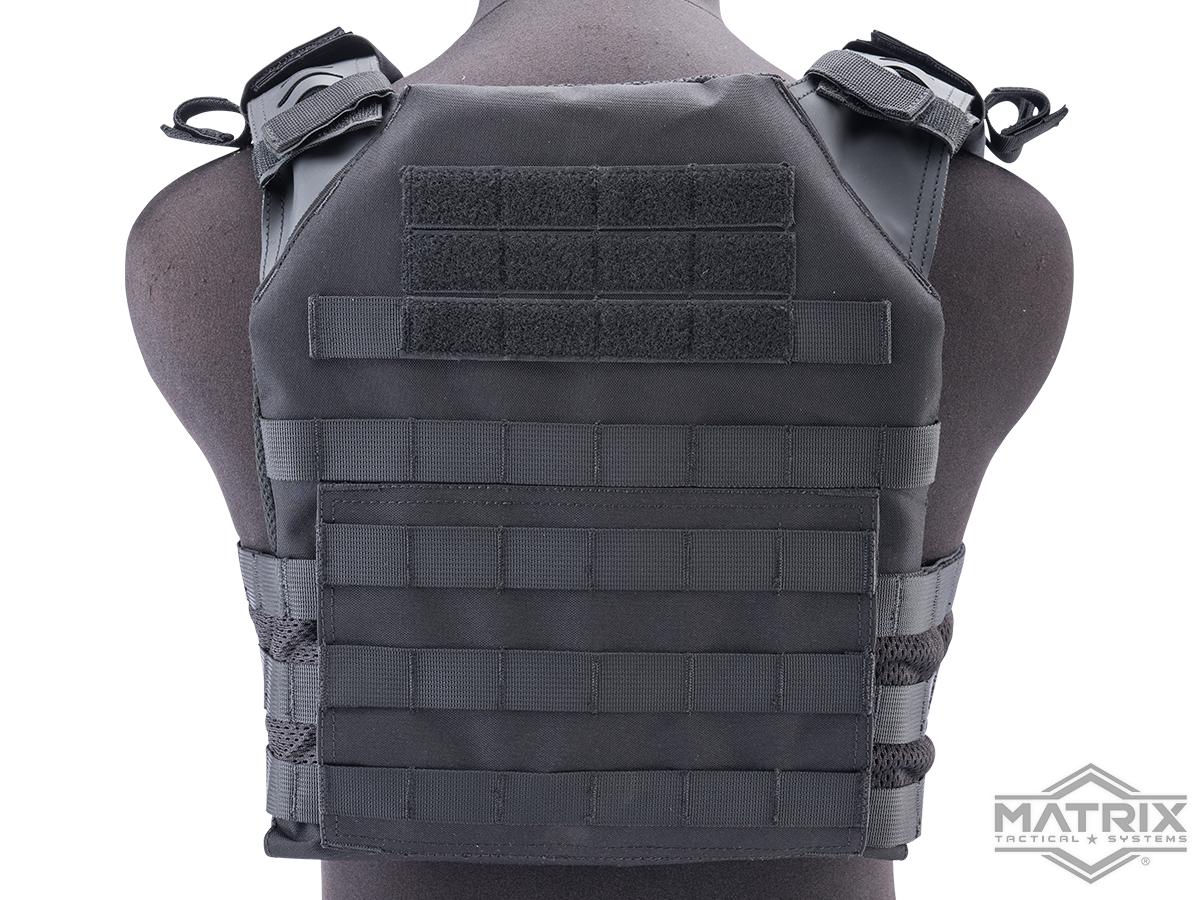 Matrix "Blazer" Modular Tactical Plate Carrier (Color: Black), Tactical ...