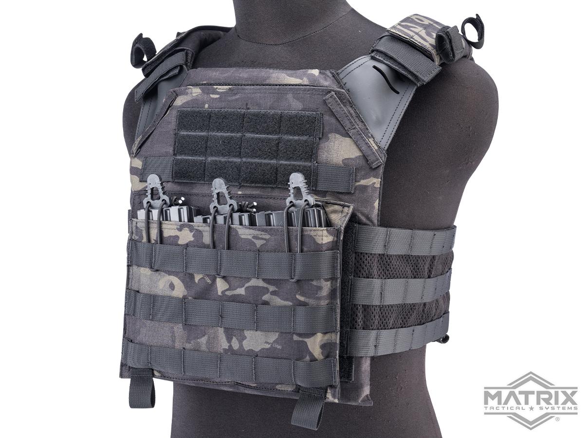 Matrix "Blazer" Modular Tactical Plate Carrier (Color: Multicam Black ...
