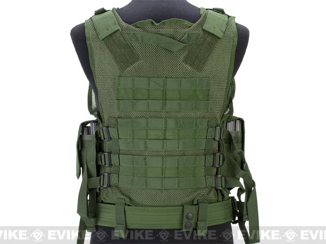 Matrix Special Force Cross Draw Tactical Vest w/ Built In Holster & Mag ...