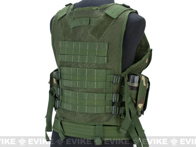 Matrix Special Force Cross Draw Tactical Vest w/ Built In Holster & Mag ...