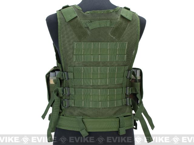 Matrix Special Force Cross Draw Tactical Vest w/ Built In Holster & Mag ...