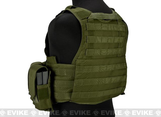 Matrix Medium Assault Plate Carrier Vest w/ Cummerbund & Pouches (Color ...