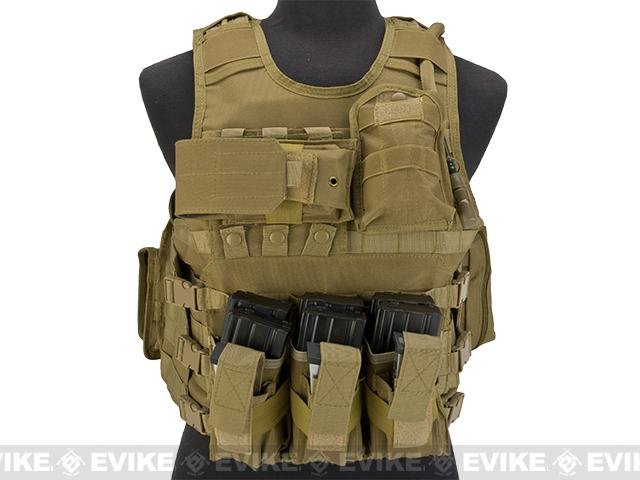 Matrix MEA Tactical Vest with M4 Magazine Pouches and Hydration Bladder ...