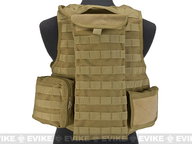Matrix MEA Tactical Vest with M4 Magazine Pouches and Hydration Bladder ...