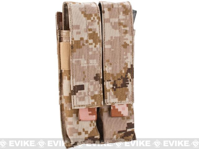 Matrix Airsoft SMG Double Magazine MOLLE Pouch (Color: Digital Desert ...