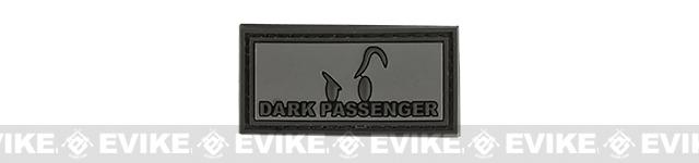 Rubberized PVC "Dark Passenger" Tactical Patch - Grey, Tactical Gear ...
