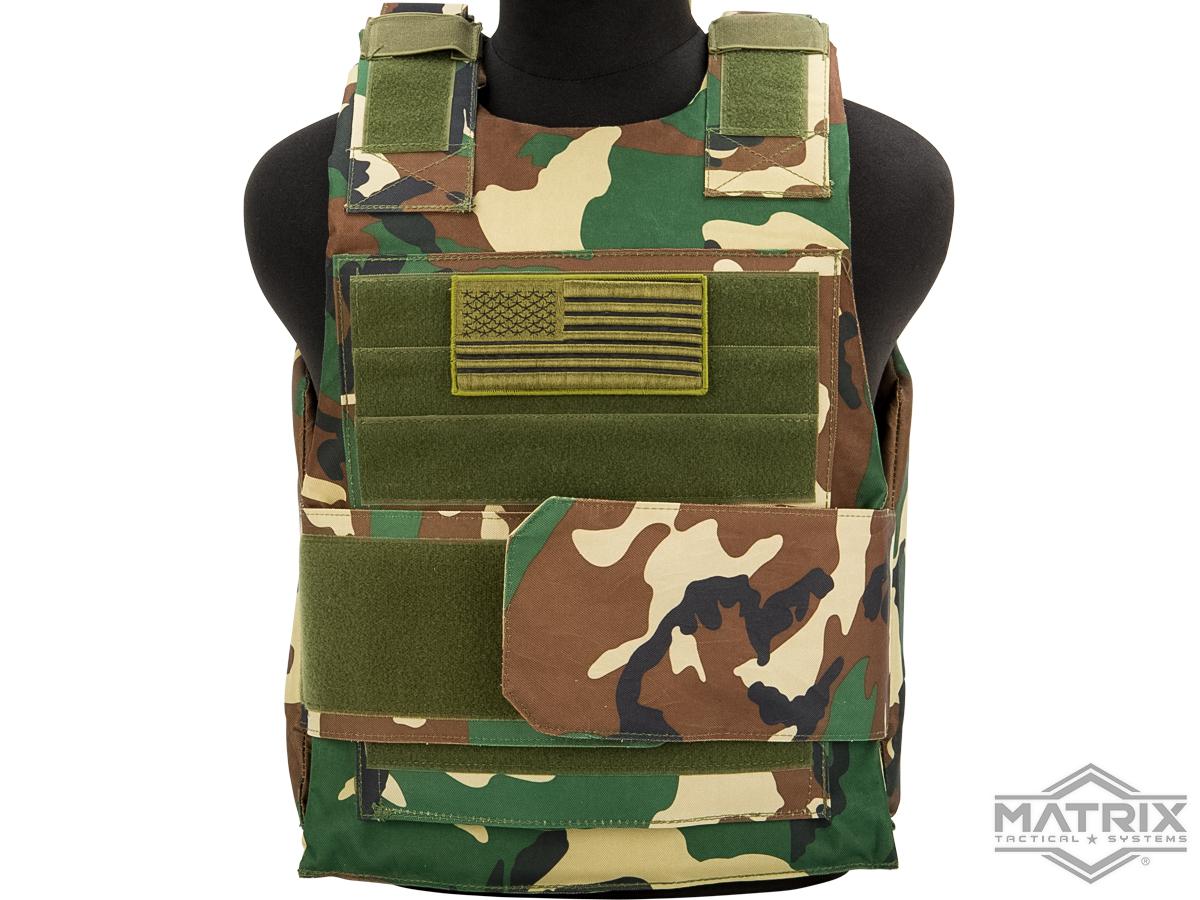Matrix Delta Force Style Body Armor Shell Vest (Color: Woodland ...