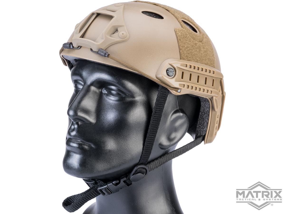 Matrix Basic PJ Type Tactical Airsoft Bump Helmet (Color: Dark Earth ...