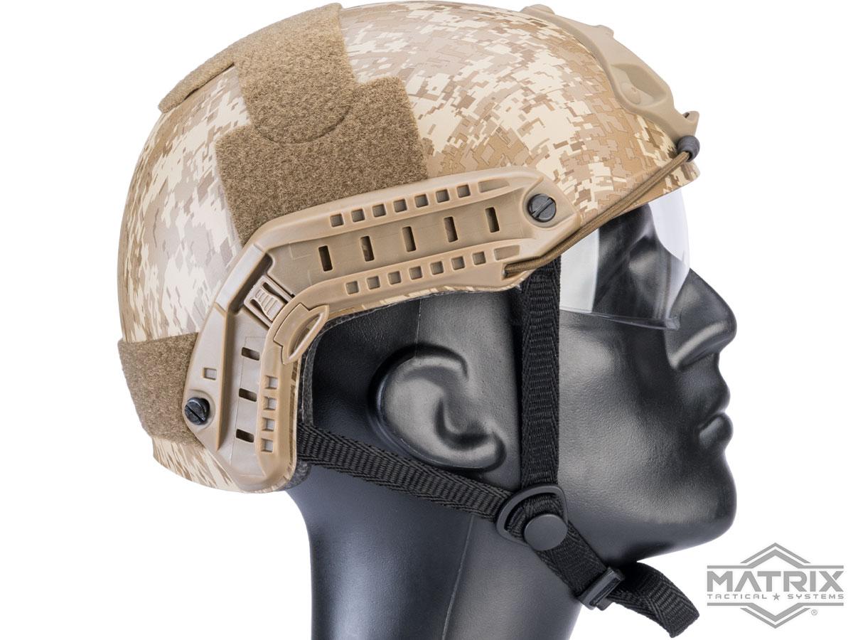 Matrix Basic High Cut Ballistic Type Tactical Airsoft Bump Helmet w ...