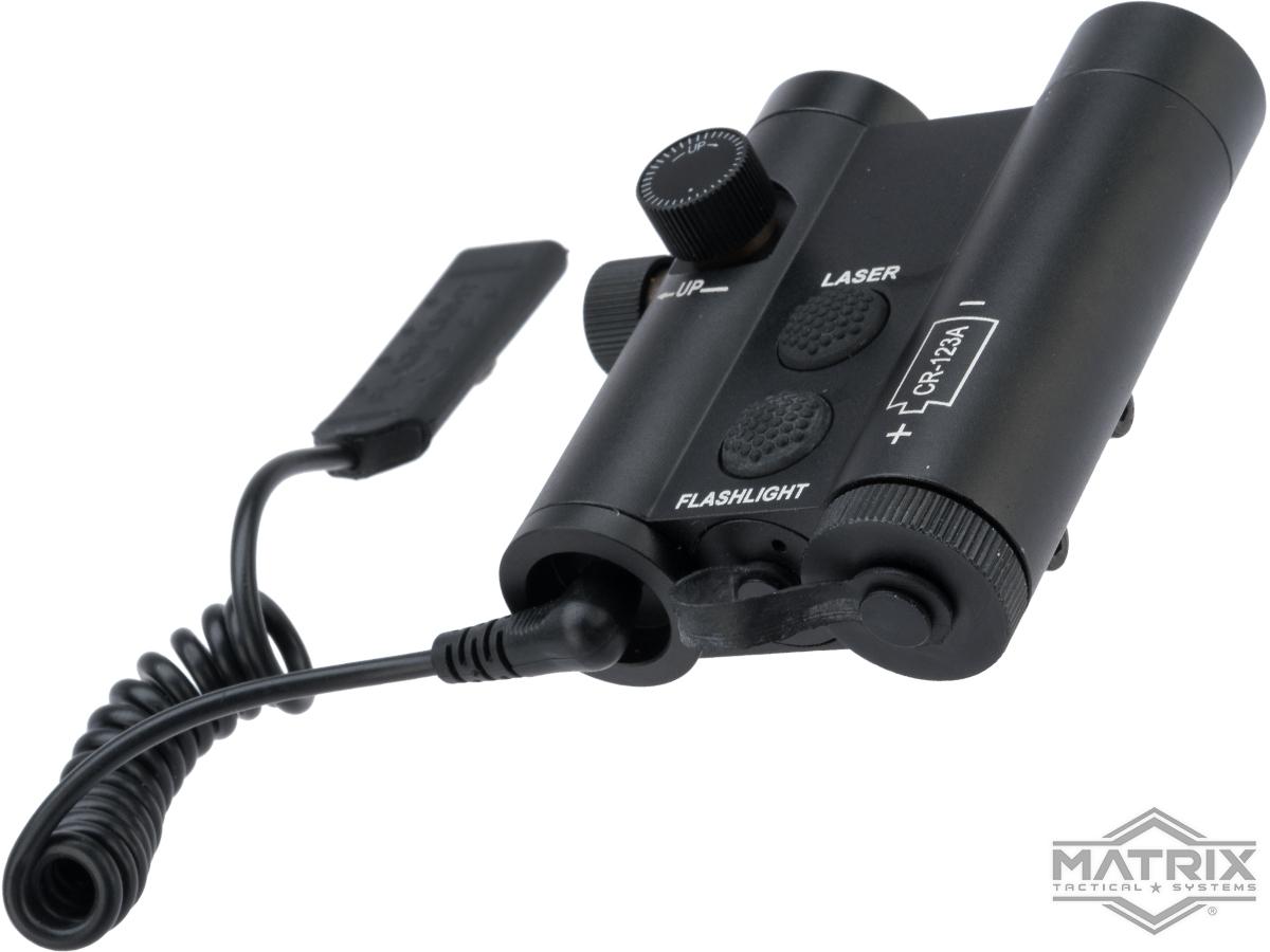 Matrix Low Profile PEQ Style Green Laser and LED Illuminator/Designator ...