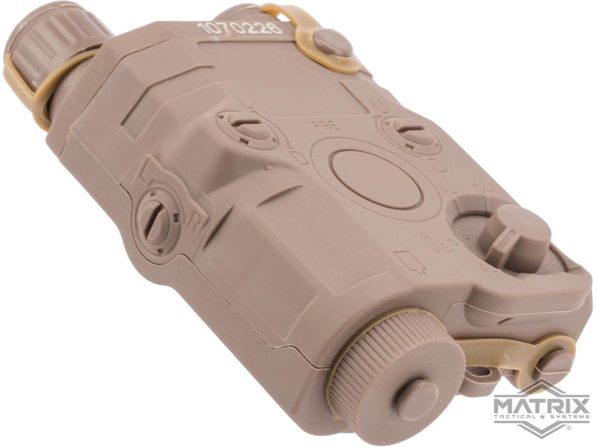 Matrix Mock PEQ-15 LA-5 Battery Box w/ Green Laser (Color: Tan ...