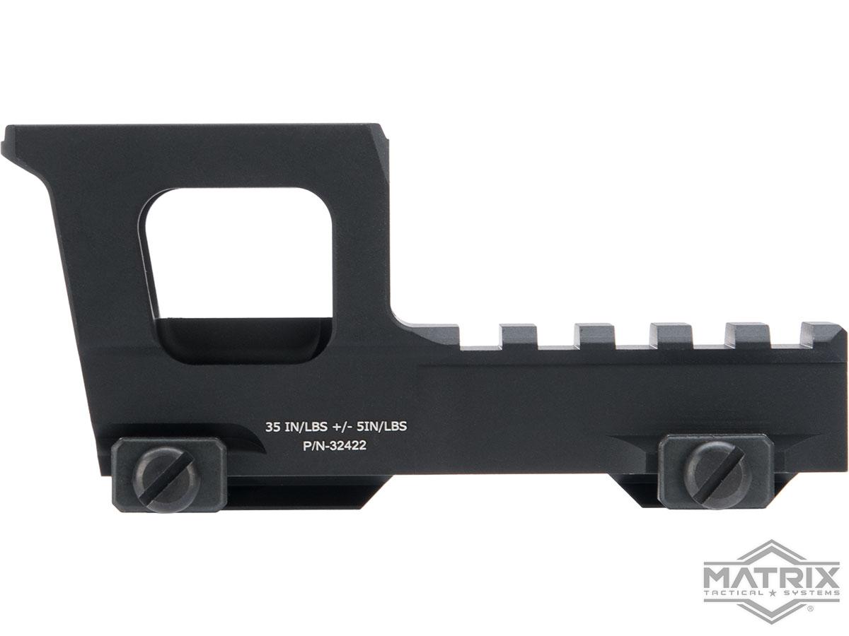 Matrix High Rise Mount for T1/T2 Airsoft Red Dot Optics (Color: Black ...