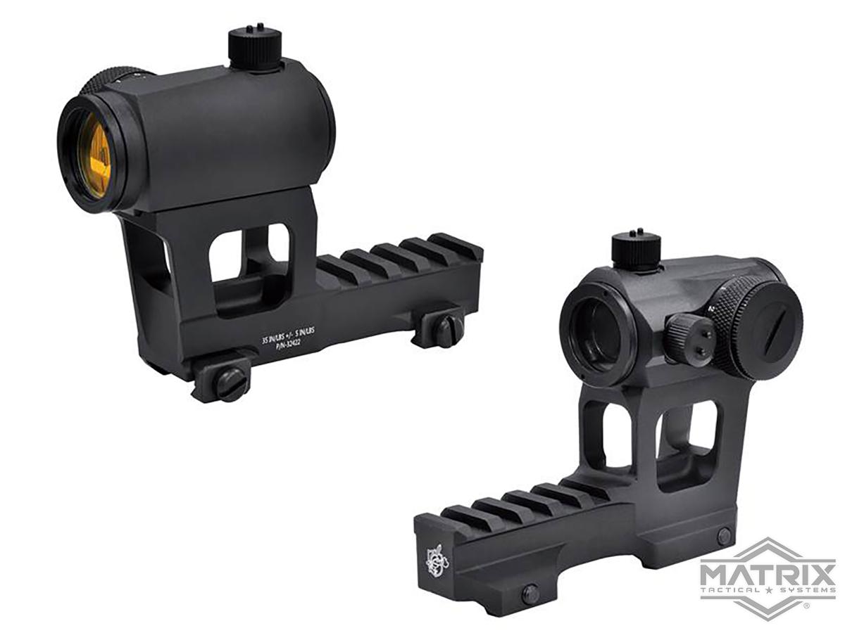 Matrix High Rise Mount for T1/T2 Airsoft Red Dot Optics (Color: Black ...