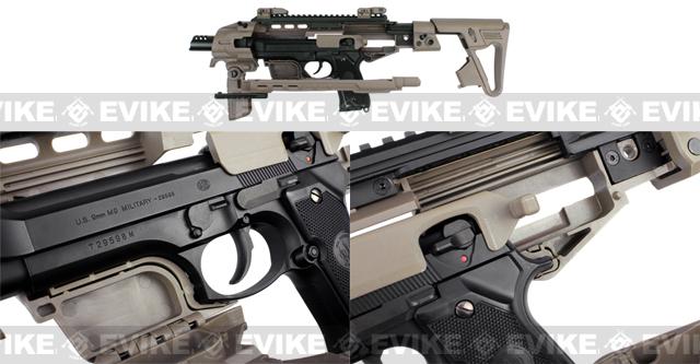 CAA Airsoft Roni Pistol Carbine Conversion Kit for Airsoft Gas Blowback ...