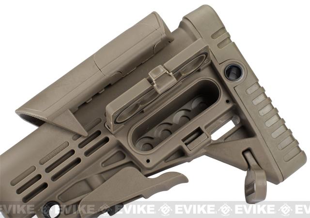 CAA Airsoft CBS+ACP M4 Airsoft AEG Rifle Stock (Color: Dark Earth ...