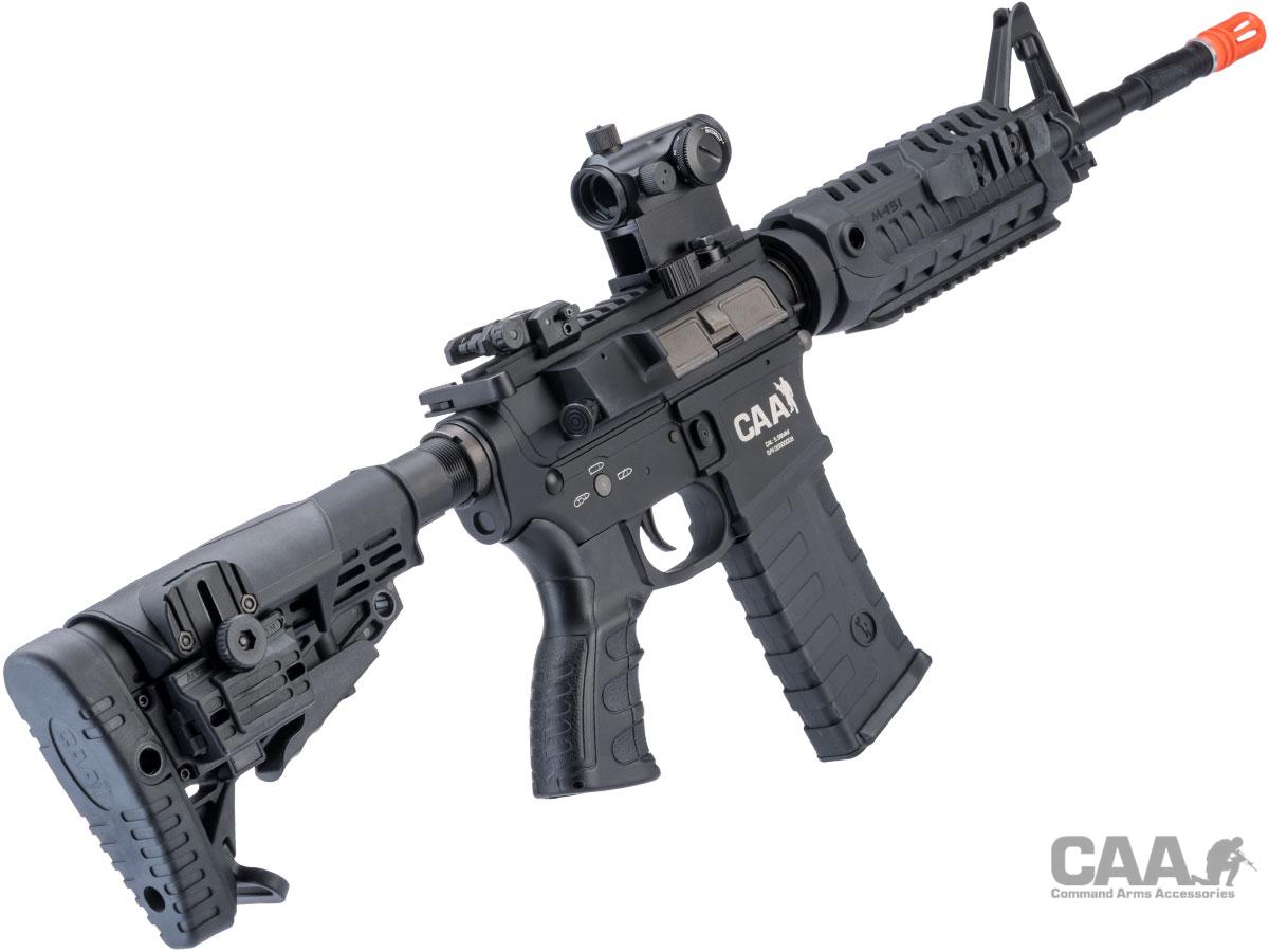 King Arms Command Arms Licensed Full Metal M4-S1 Airsoft AEG Rifle (Model: Black / Carbine ...