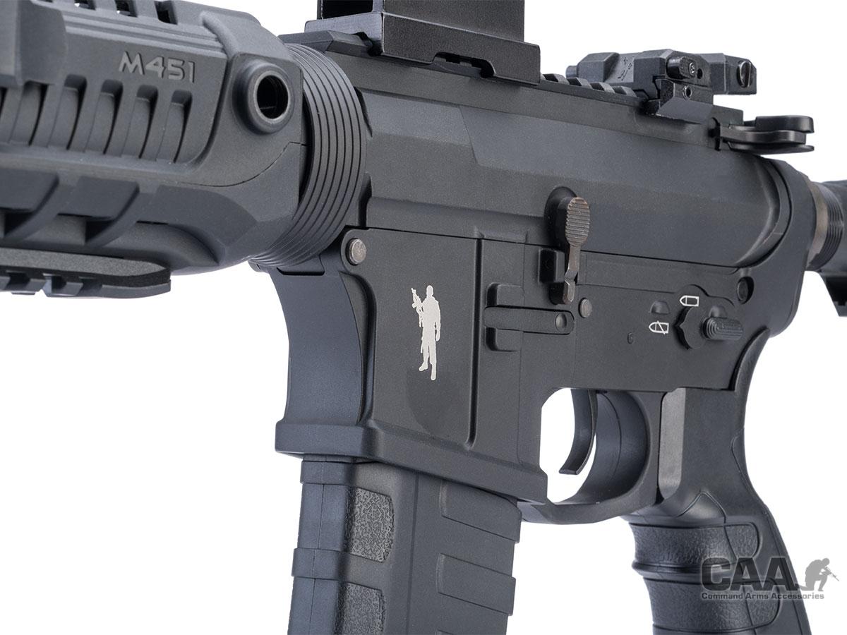 King Arms Command Arms Licensed Full Metal M4-S1 Airsoft AEG Rifle (Model: Black / Carbine ...