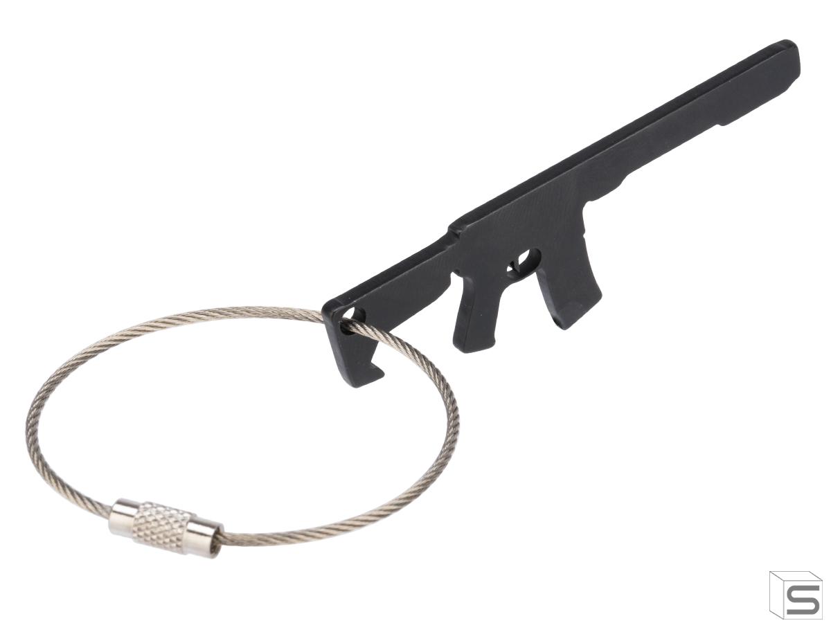 Salient Arms Miniature GRY Keychain w/ Steel Cord (Color: Black ...