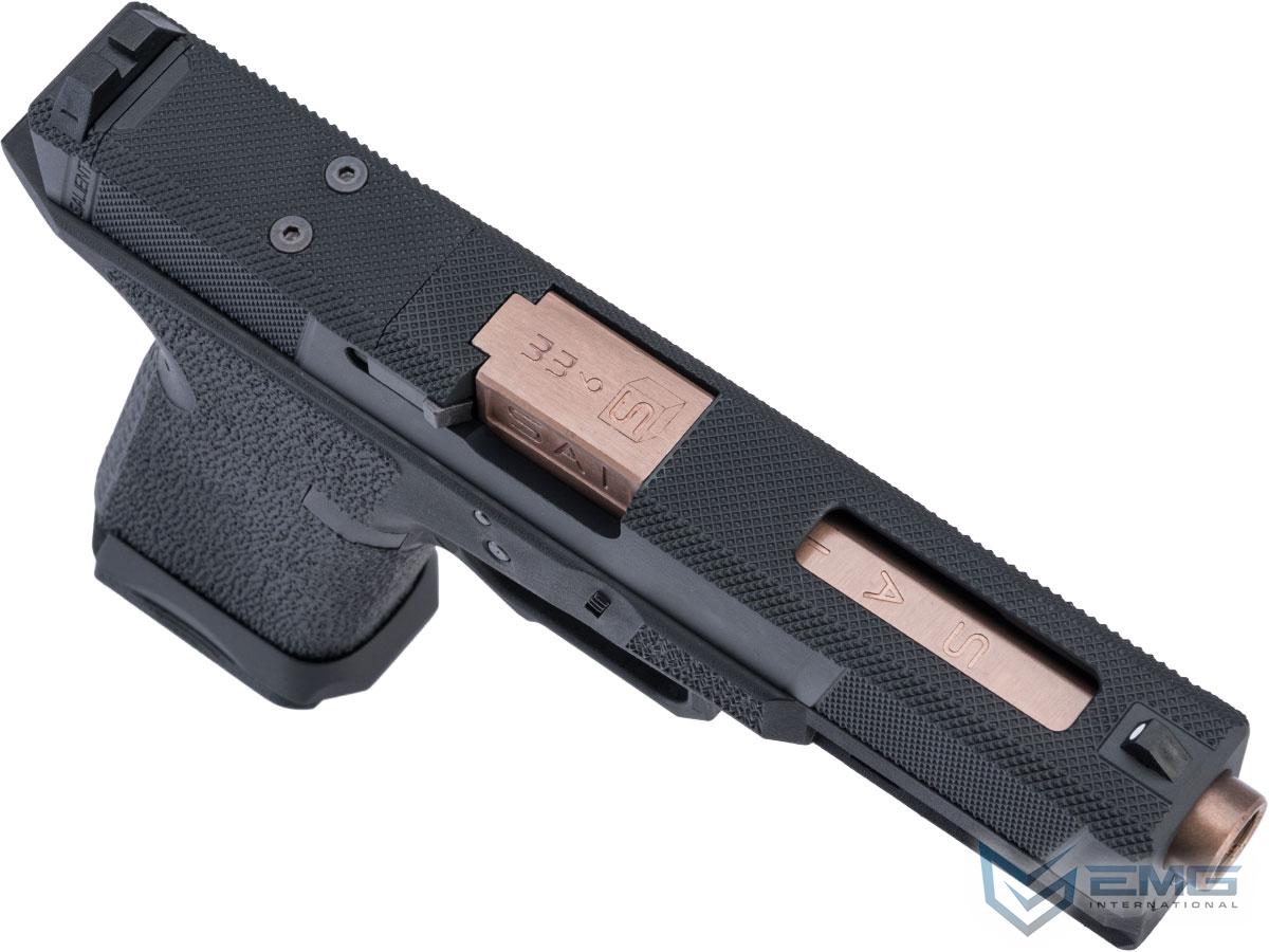 EMG SAI BLU w/ EMG Tier One Utility RMR-Cut Slide GBB Airsoft Pistol ...