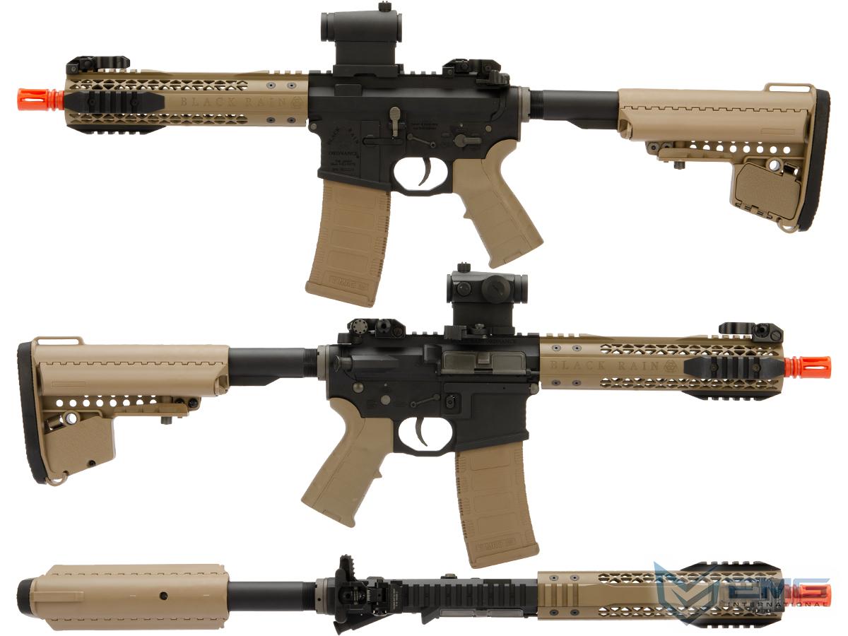 EMG Black Rain Ordnance BRO SPEC15 Licensed AR-15 Airsoft AEG Rifle (Color: Dark Earth / Shorty ...
