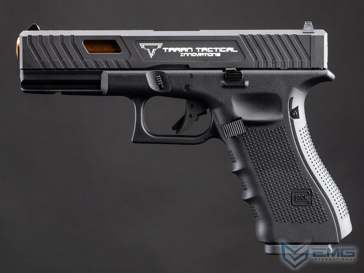 Evike Custom Licensed GLOCK 17 Gen 4 CO2 Gas Blowback Airsoft Pistol by KWC w/ EMG TTI CNC ...