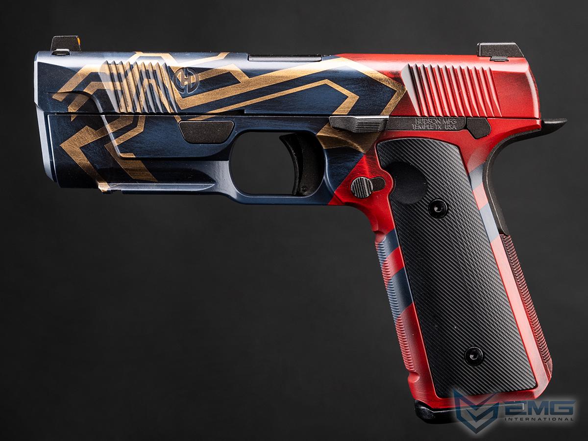 EMG / Hudson H9 Gas Blowback Airsoft Parallel Training Pistol w/ Custom ...