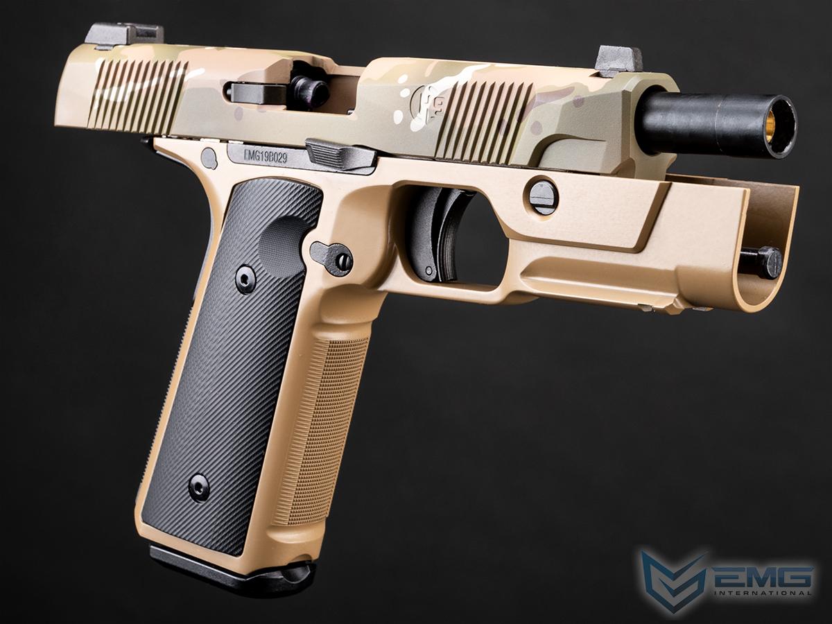EMG / Hudson H9 Gas Blowback Airsoft Parallel Training Pistol w/ Custom ...