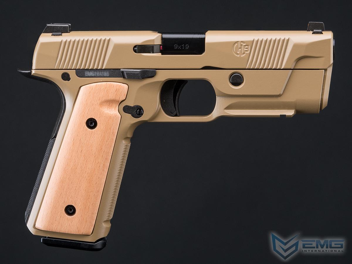 EMG / Hudson H9 Gas Blowback Airsoft Parallel Training Weapon w/ Real ...