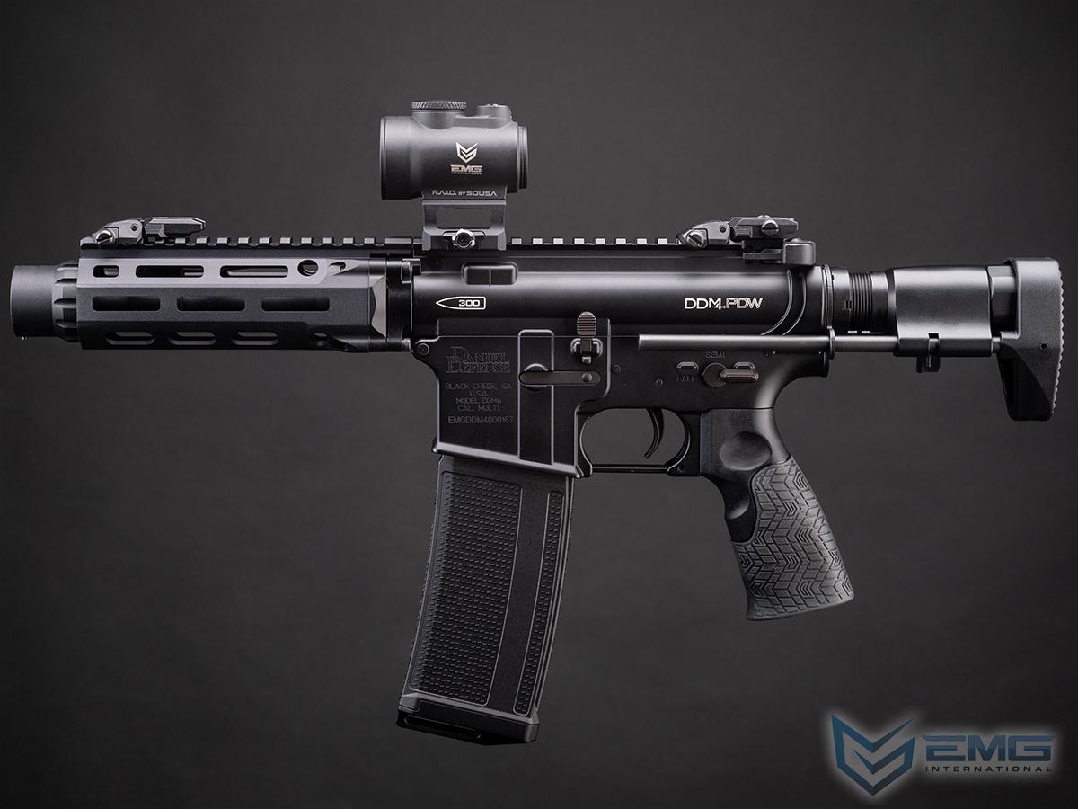 EMG Daniel Defense Licensed DDM4 PDW Airsoft AEG Rifle w/ CYMA Platinum ...