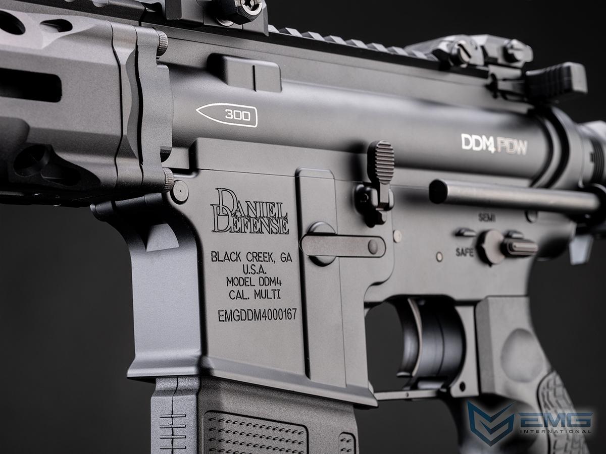 EMG Daniel Defense Licensed DDM4 PDW Airsoft AEG Rifle w/ CYMA Platinum ...