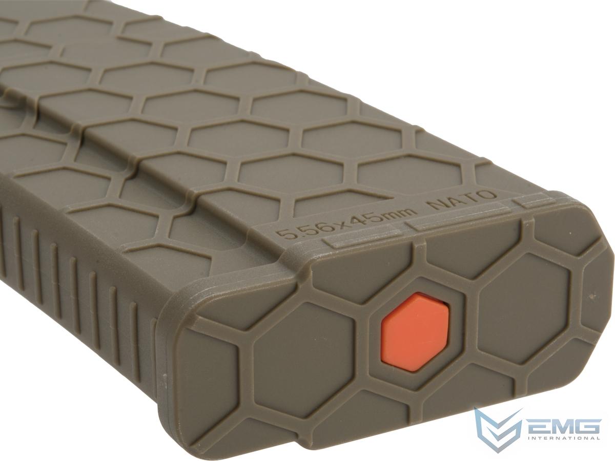 EMG Helios Hexmag Airsoft Polymer 300rd FlashMag Magazine for M4 / M16 ...
