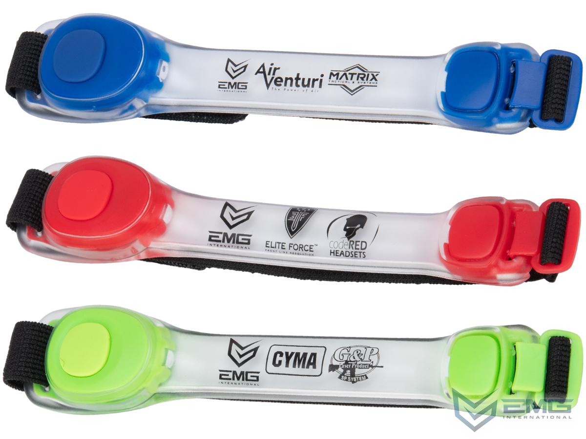 EMG Airsoft Nation Arm Band IFF LED Markers (Model: Red, Blue, & Green ...