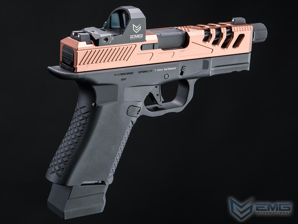 EMG F-1 Firearms Licensed BSF-19 Optics Ready CO2 Powered 7~8mm Gel Ball Pistol (Color: Black ...