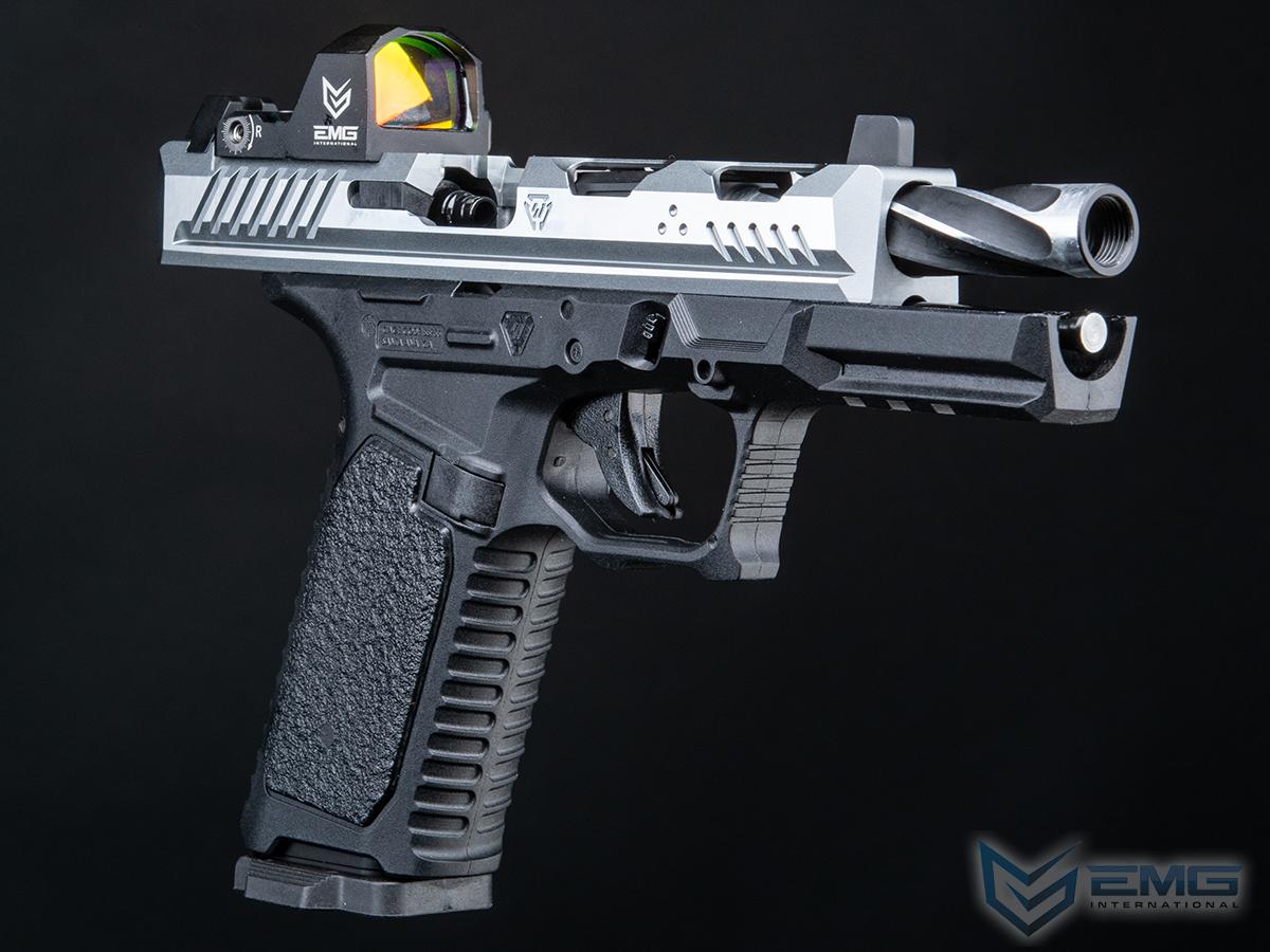 EMG Strike Industries ARK Airsoft Gas Blowback Pistol w/ STRIKE Frame (Model: Standard / Grey ...