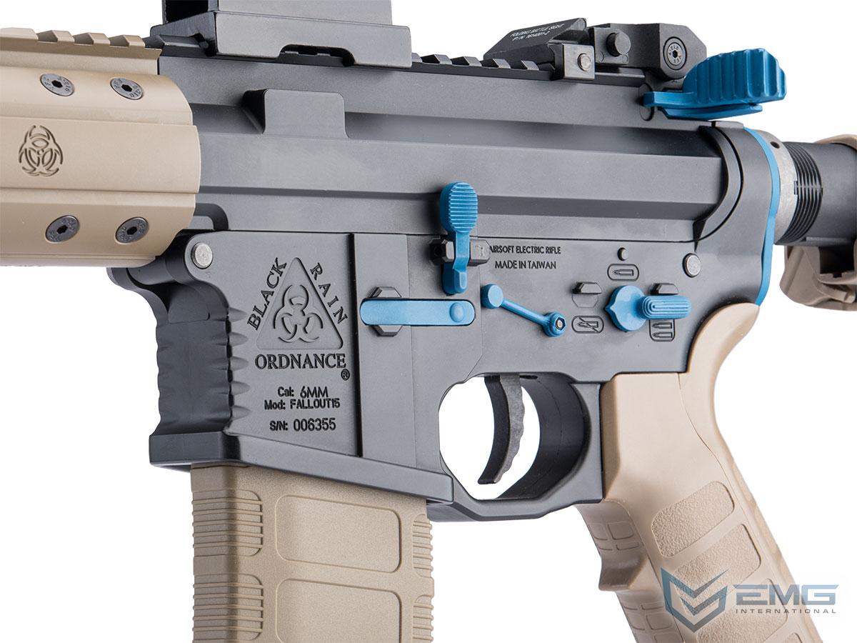 EMG Black Rain Ordnance BRO SPEC15 Licensed AR-15 Airsoft AEG Rifle (Color: Dark Earth / Carbine ...