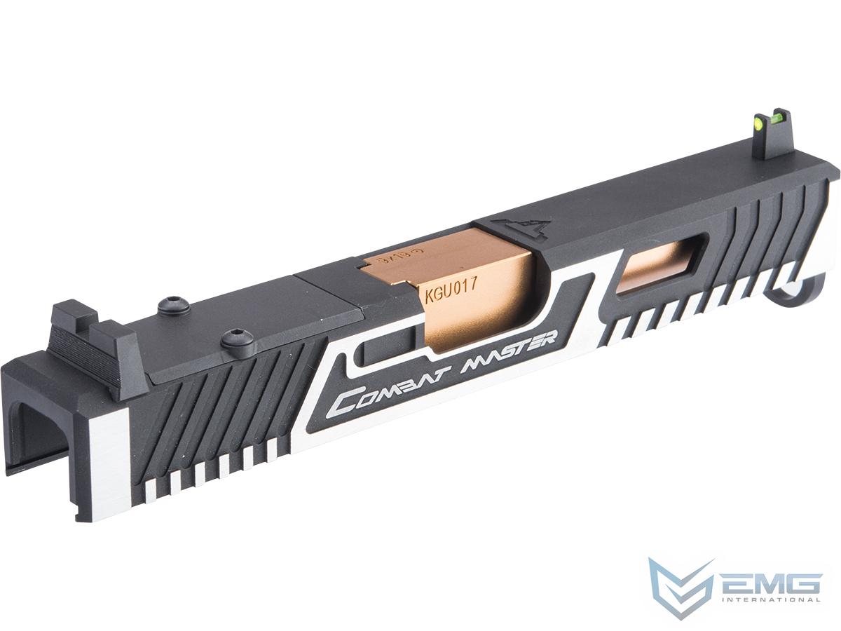 EMG TTI CNC Combat Master Slide for KWC GLOCK 17 Gen.4 Series GBB Pistols (Color: Two-Tone ...
