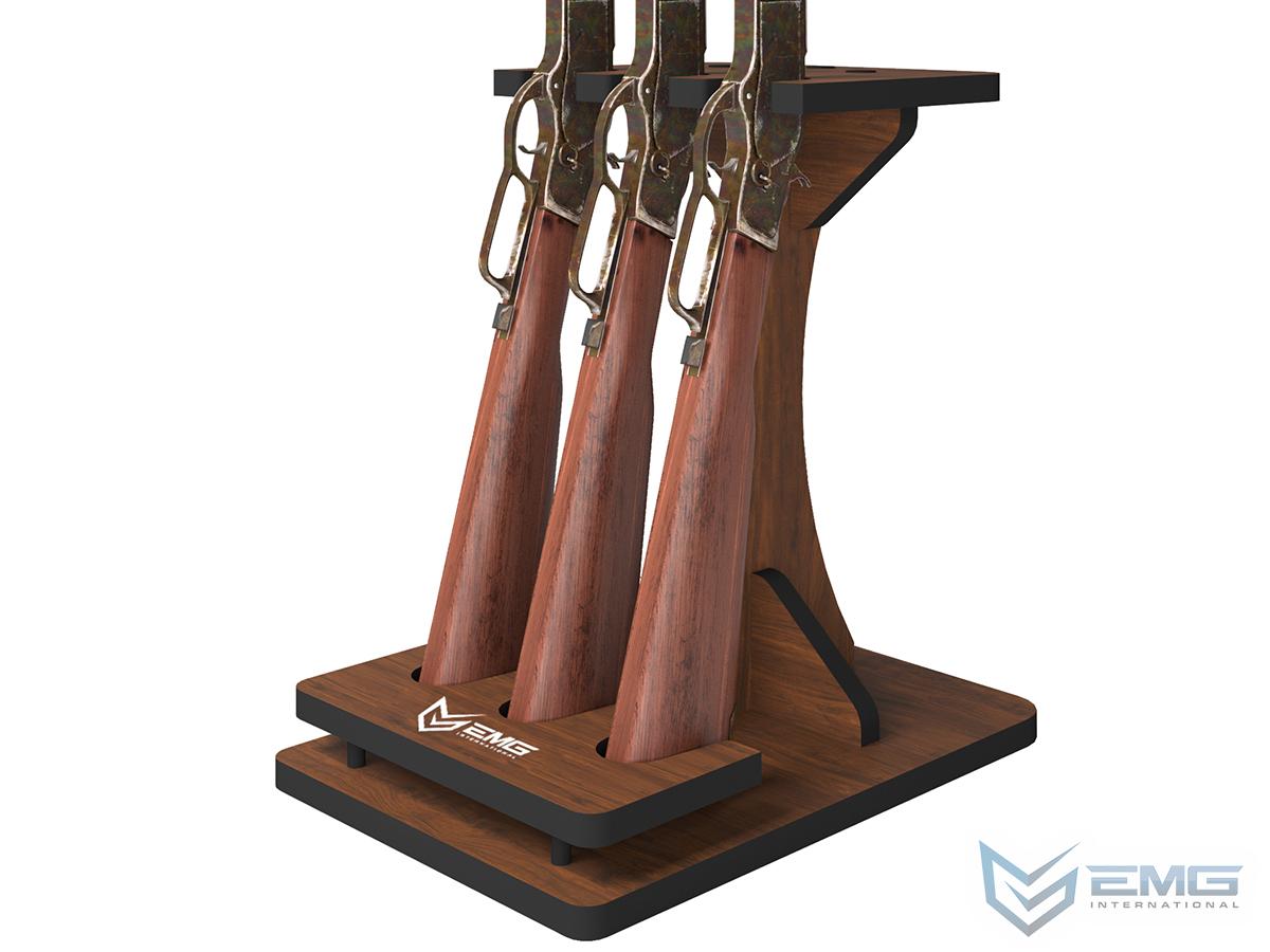 EMG Wooden Organizational Gun Rack / Display Stand (Capacity: 3 Long ...