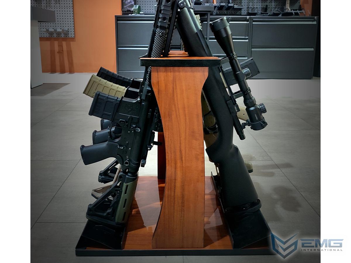EMG Wooden Organizational Gun Rack / Display Stand (Capacity: 6 Long ...