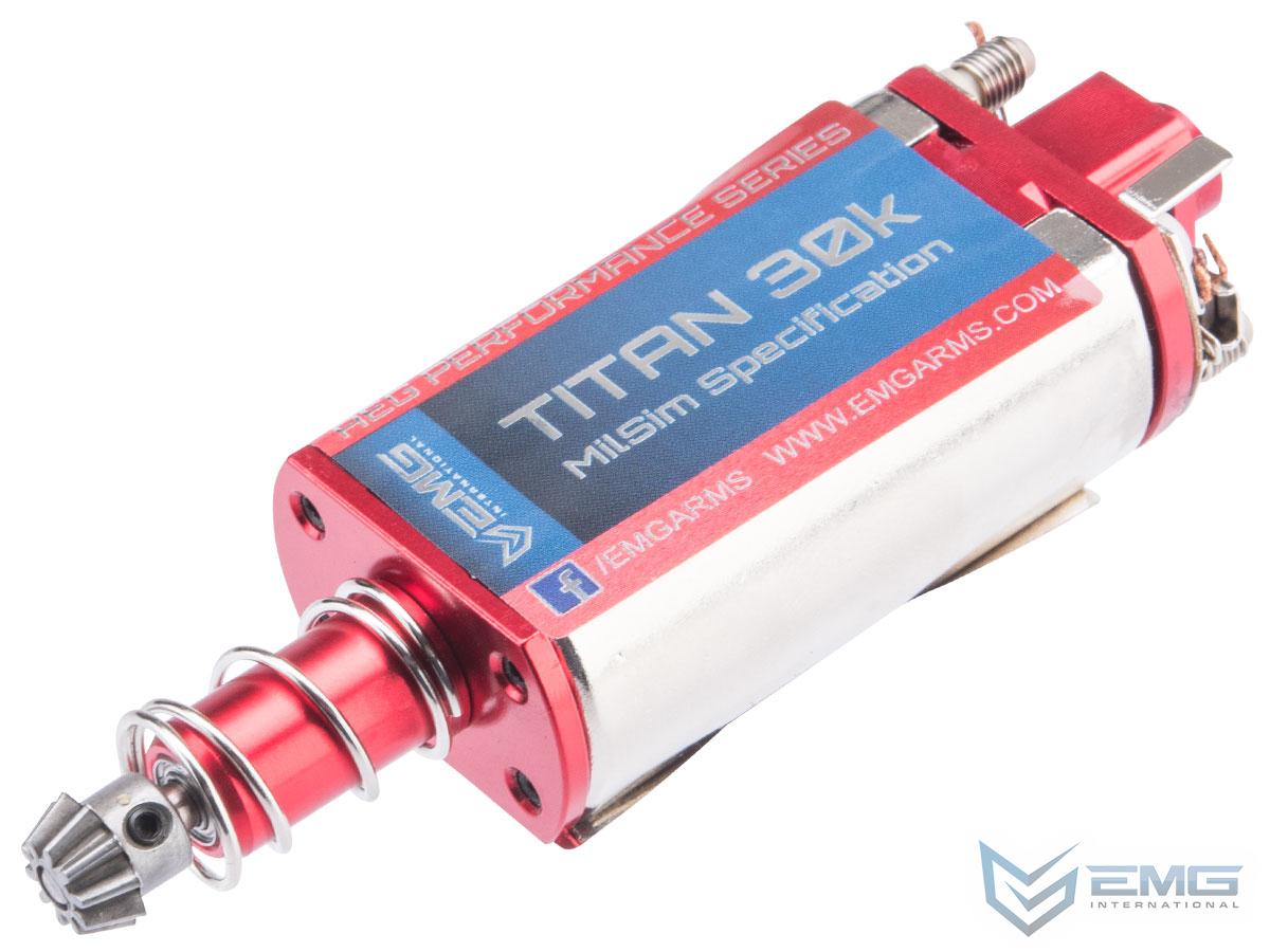 EMG MilSim Spec Slim Long-Type Motor for Airsoft AEGs (Model: Red ...