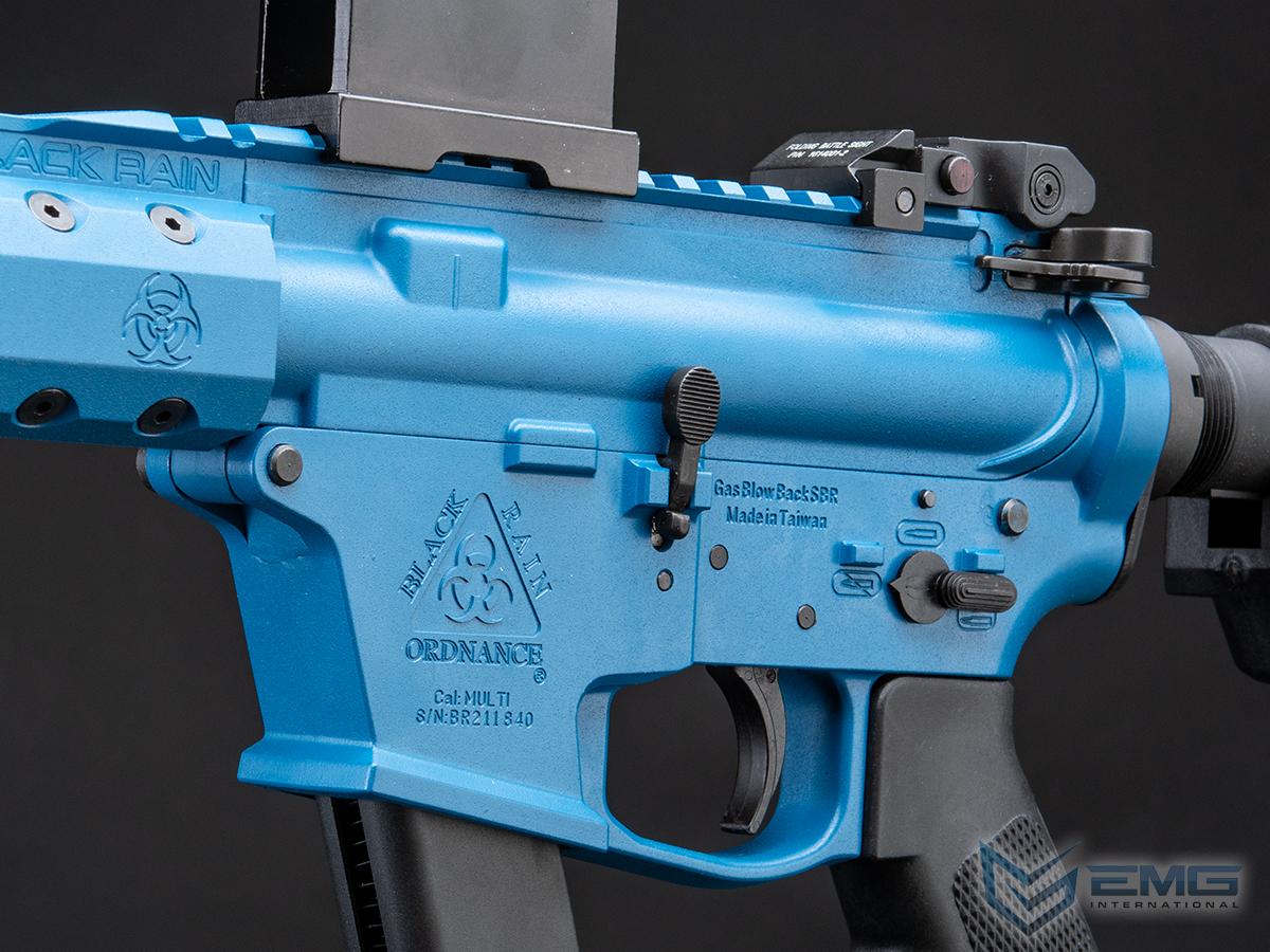 EMG Black Rain Ordnance BRO 9mm Gas Blowback Airsoft Rifle (Model: SBR ...