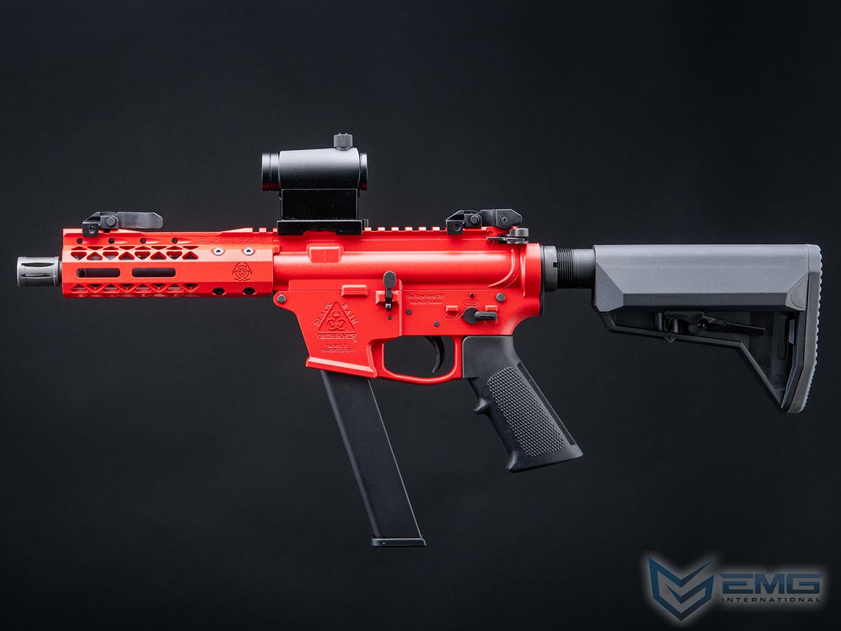 EMG Black Rain Ordnance BRO 9mm Gas Blowback Airsoft Rifle (Model: SBR ...