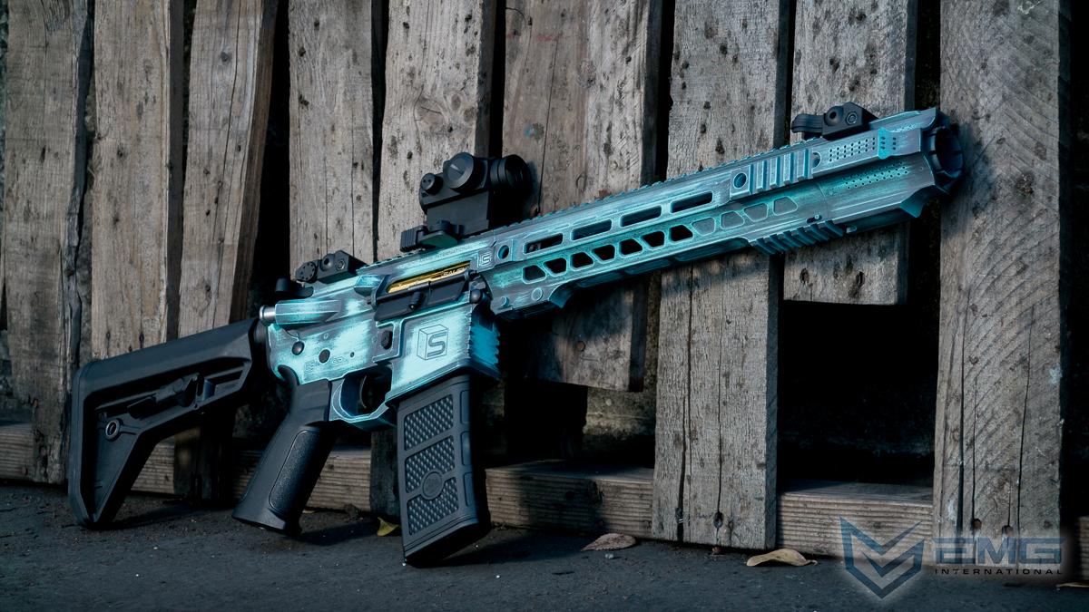 EMG Custom Cerakote SAI GRY Training Weapon M4 Airsoft AEG Rifle ...