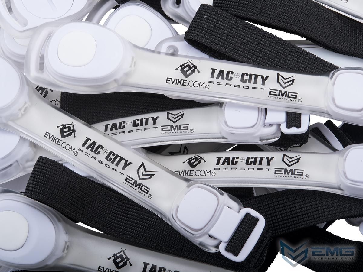 EMG Airsoft Nation Arm Band IFF LED Markers (Model: White / Tac City ...