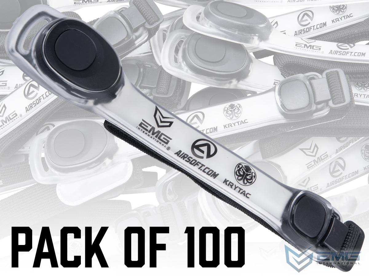 EMG Airsoft Nation Arm Band IFF LED Markers (Model: Black / Pack of 100 ...