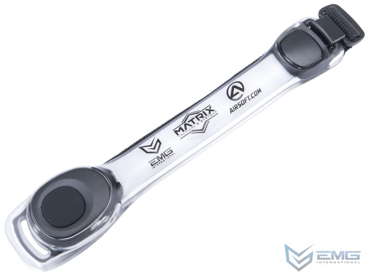 EMG Airsoft Nation Arm Band IFF LED Markers (Model: Black / Red LED ...