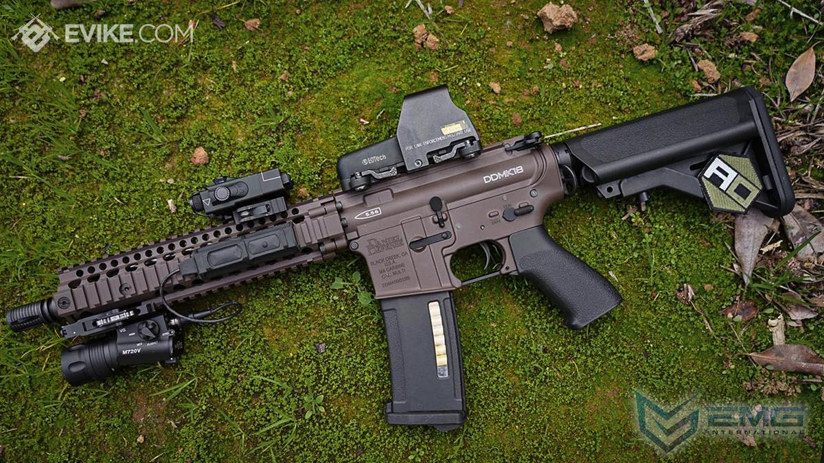 EMG MK18 Custom Airsoft AEG w/ Daniel Defense Receiver & Handguard (Model: i5 / Jurassic World ...