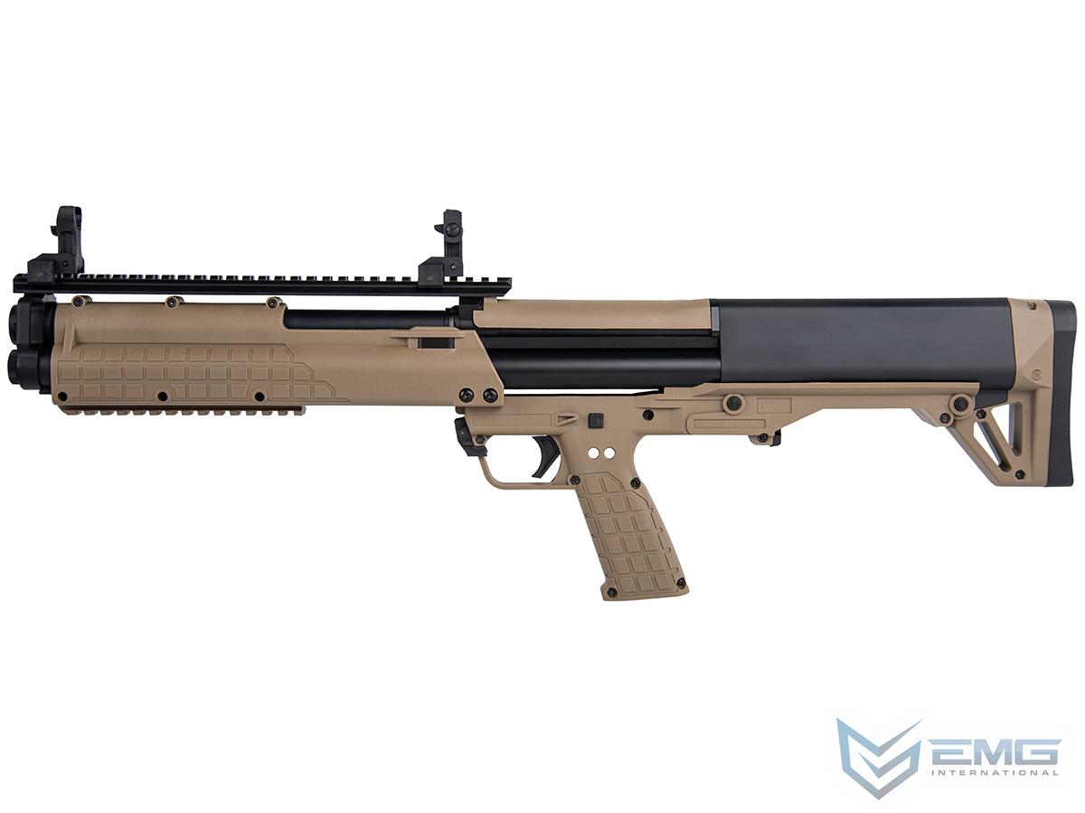 EMG x KelTec Licensed KSG Gas Power Multi-Shot Airsoft Shotgun by Golden Eagle (Color: Flat Dark ...